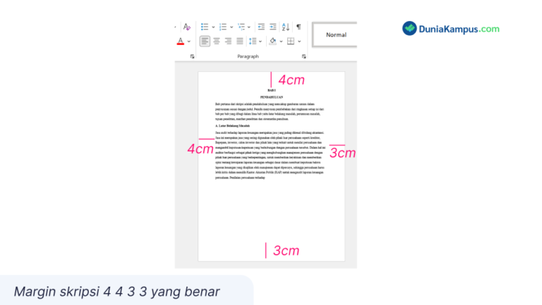 Margin Skripsi dan Panduan Mengatur di Ms Word yang Benar – Duniakampus.com